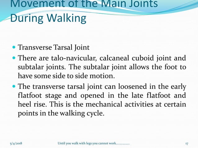 Biomechanics of walking | PPTX