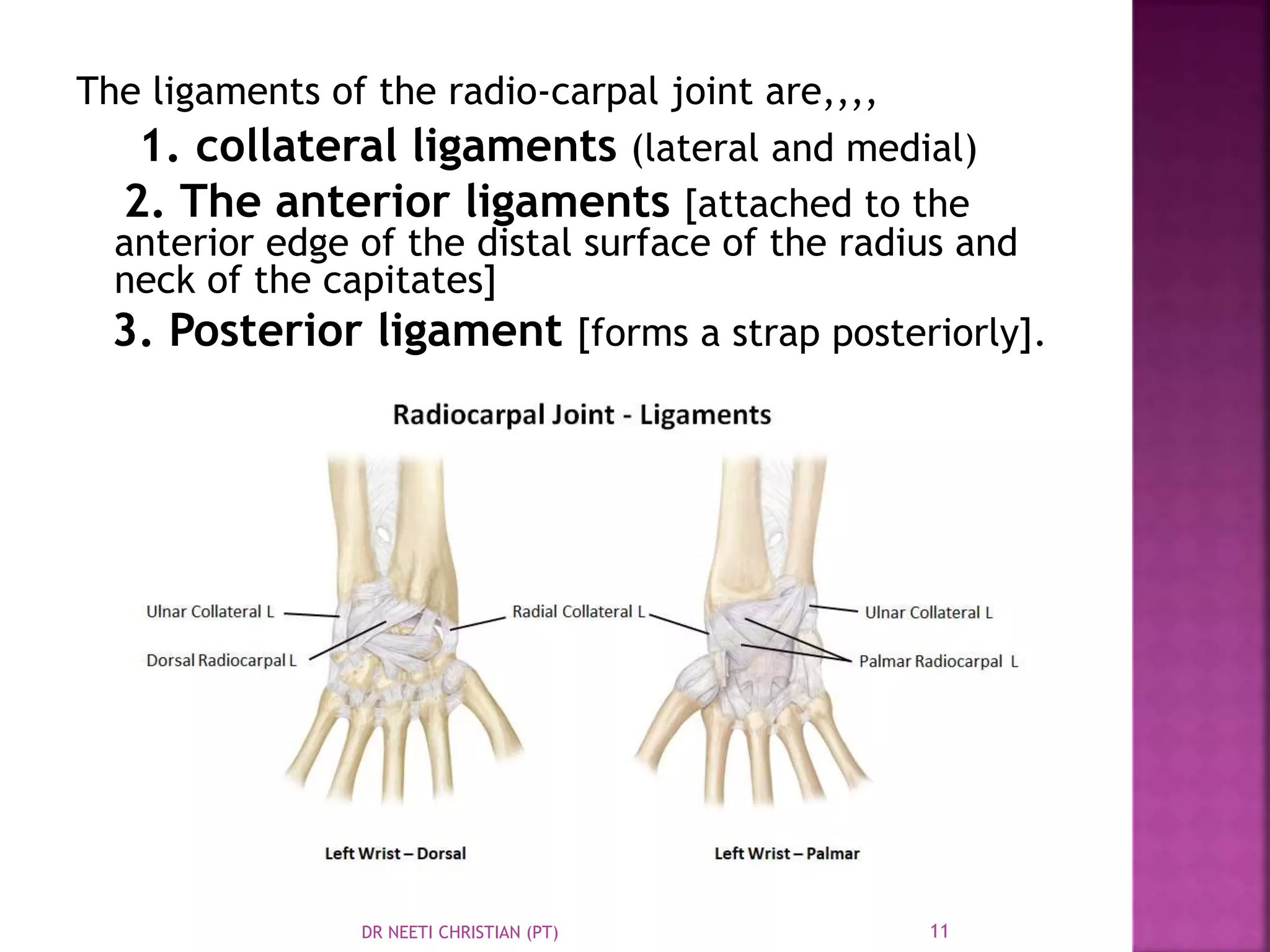 Biomechanics of wrist complex | PPTX