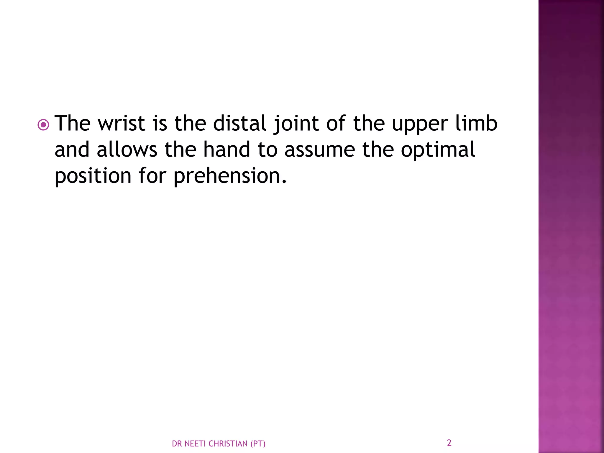 Biomechanics of wrist complex | PPTX