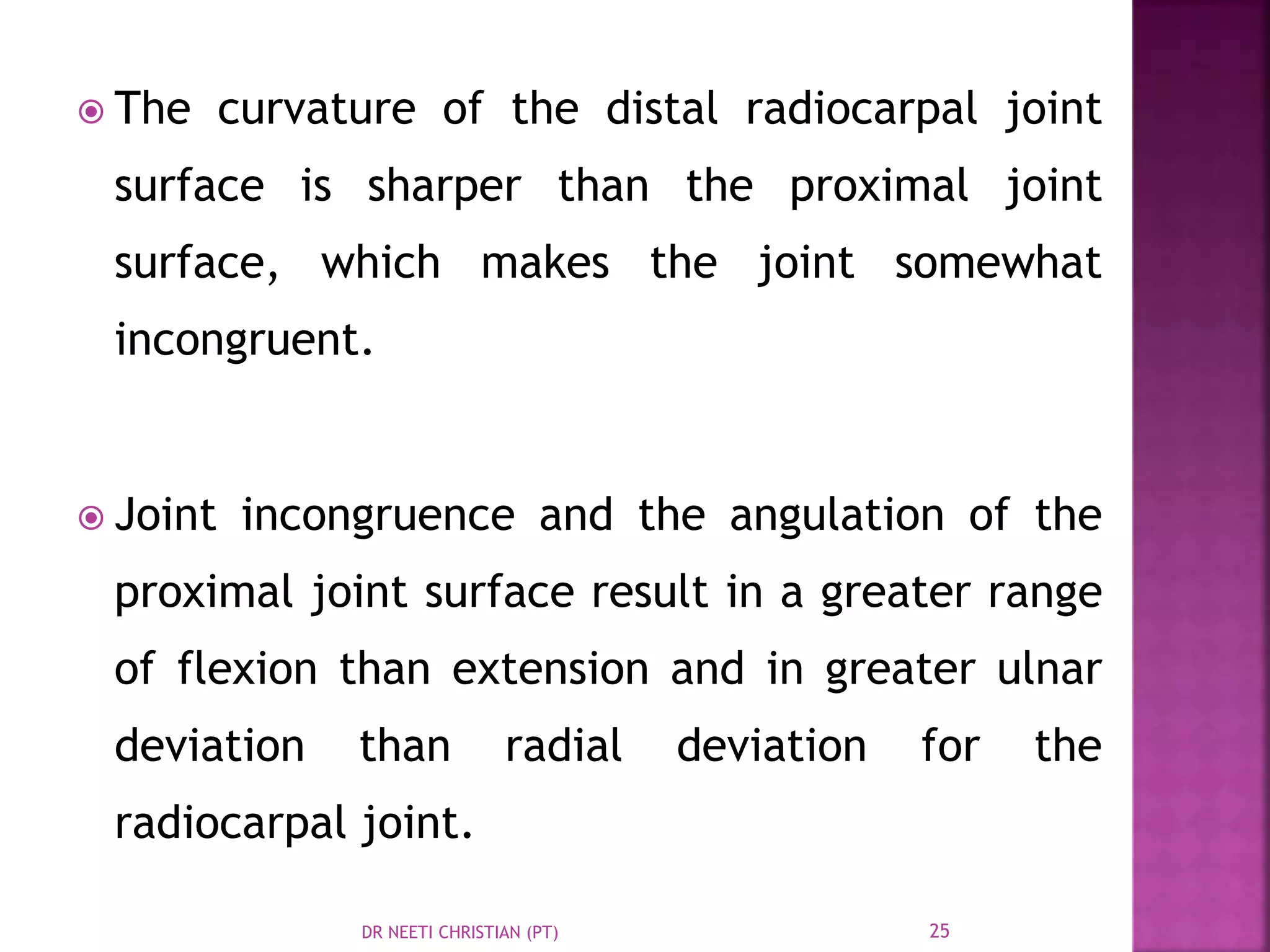 Biomechanics of wrist complex | PPTX