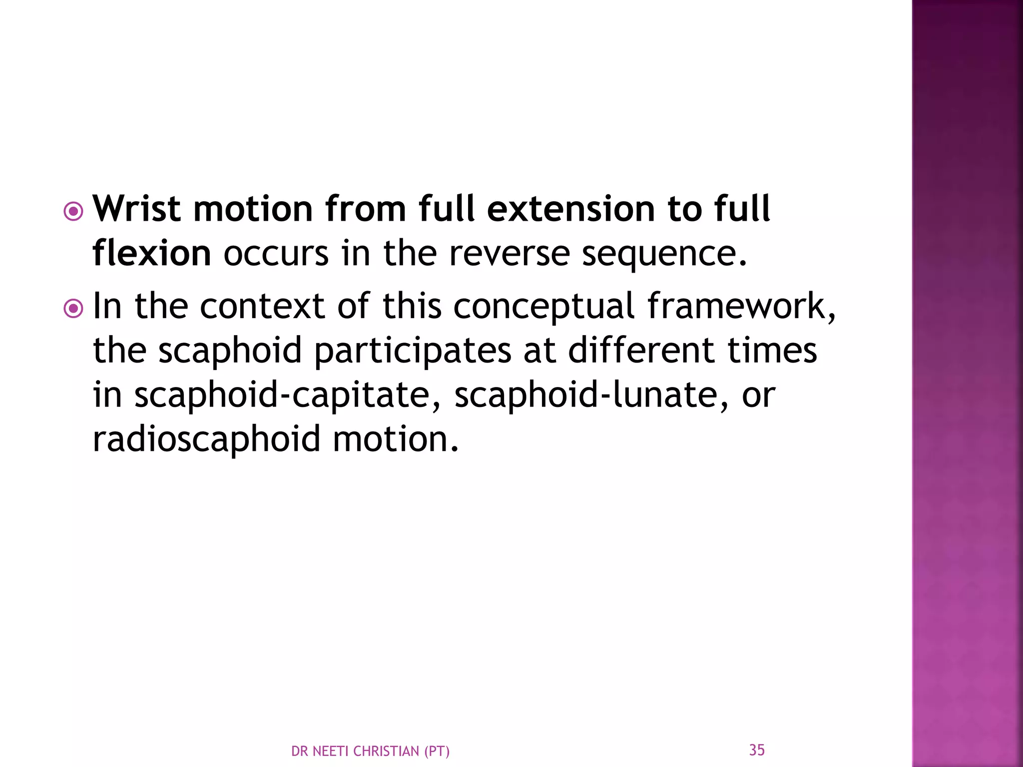 Biomechanics of wrist complex | PPTX