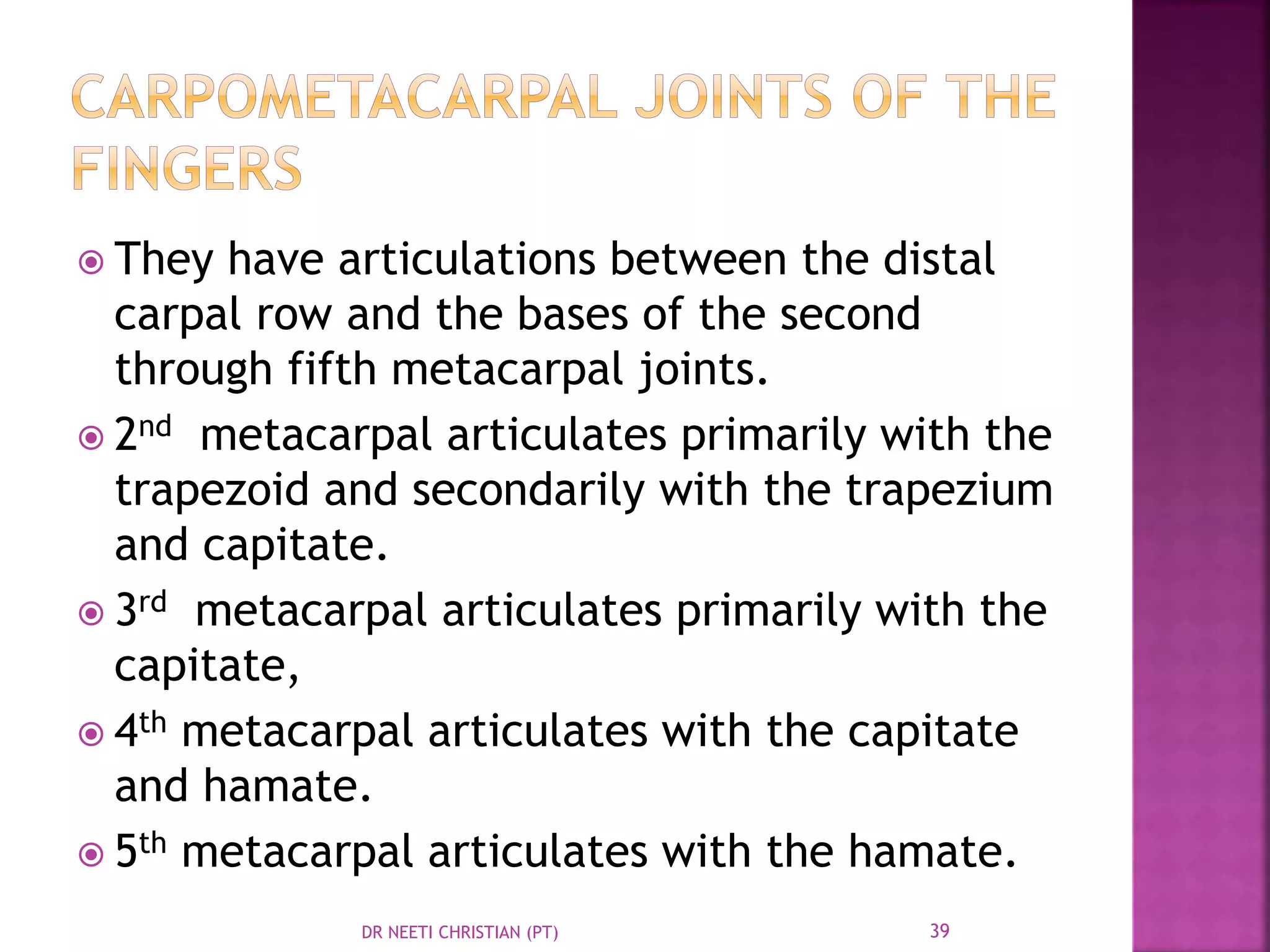 Biomechanics of wrist complex | PPTX