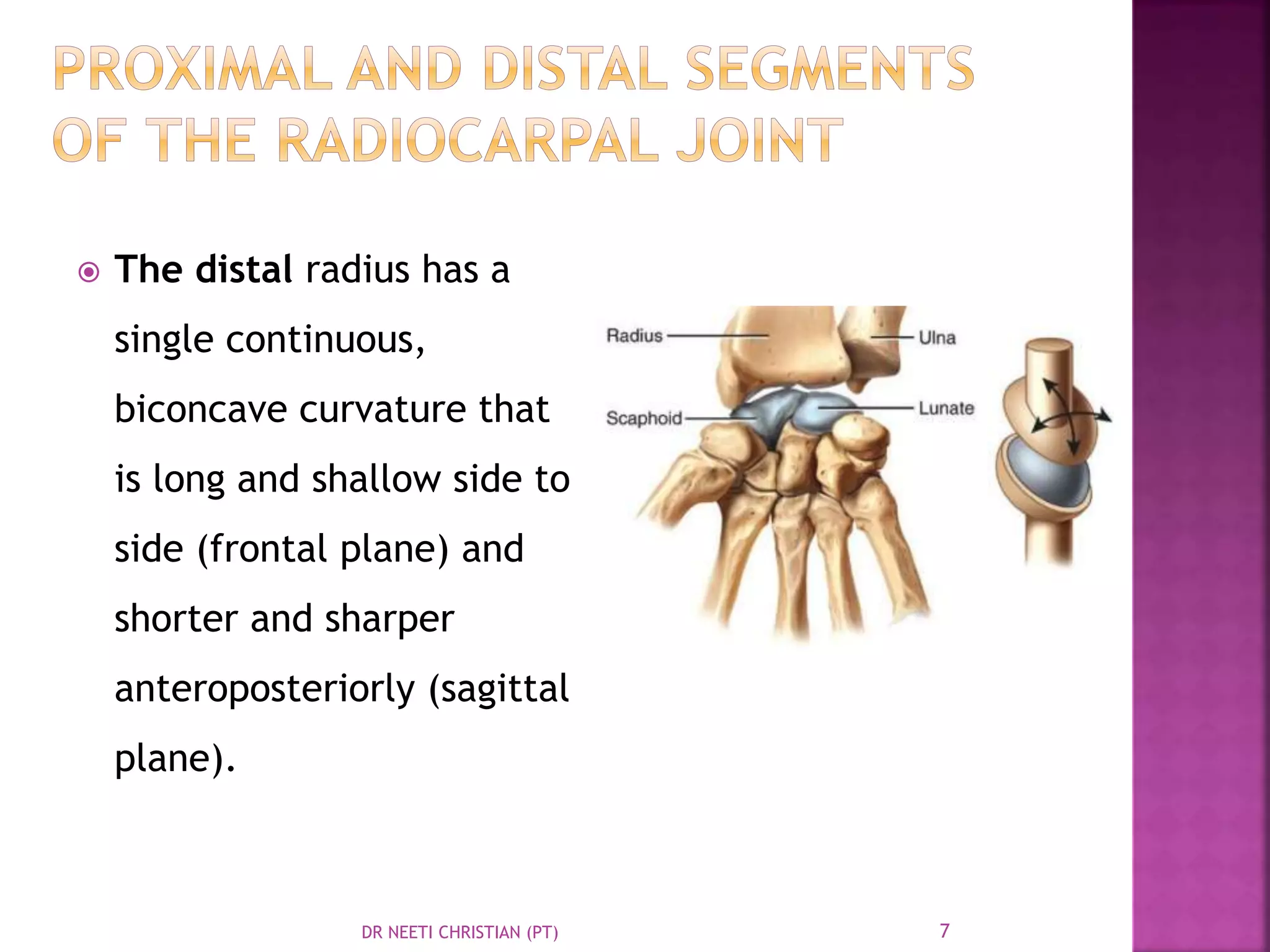 Biomechanics of wrist complex | PPTX