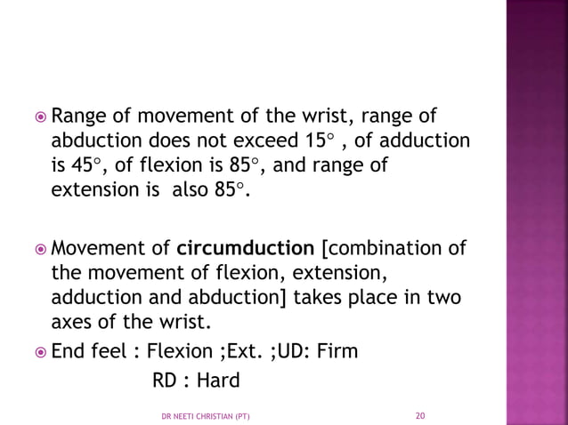Biomechanics of wrist complex | PPTX