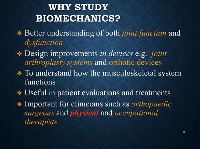 biomechanics ppt [Autosaved].pptx | Bone and Joint Conditions | Diseases and Conditions
