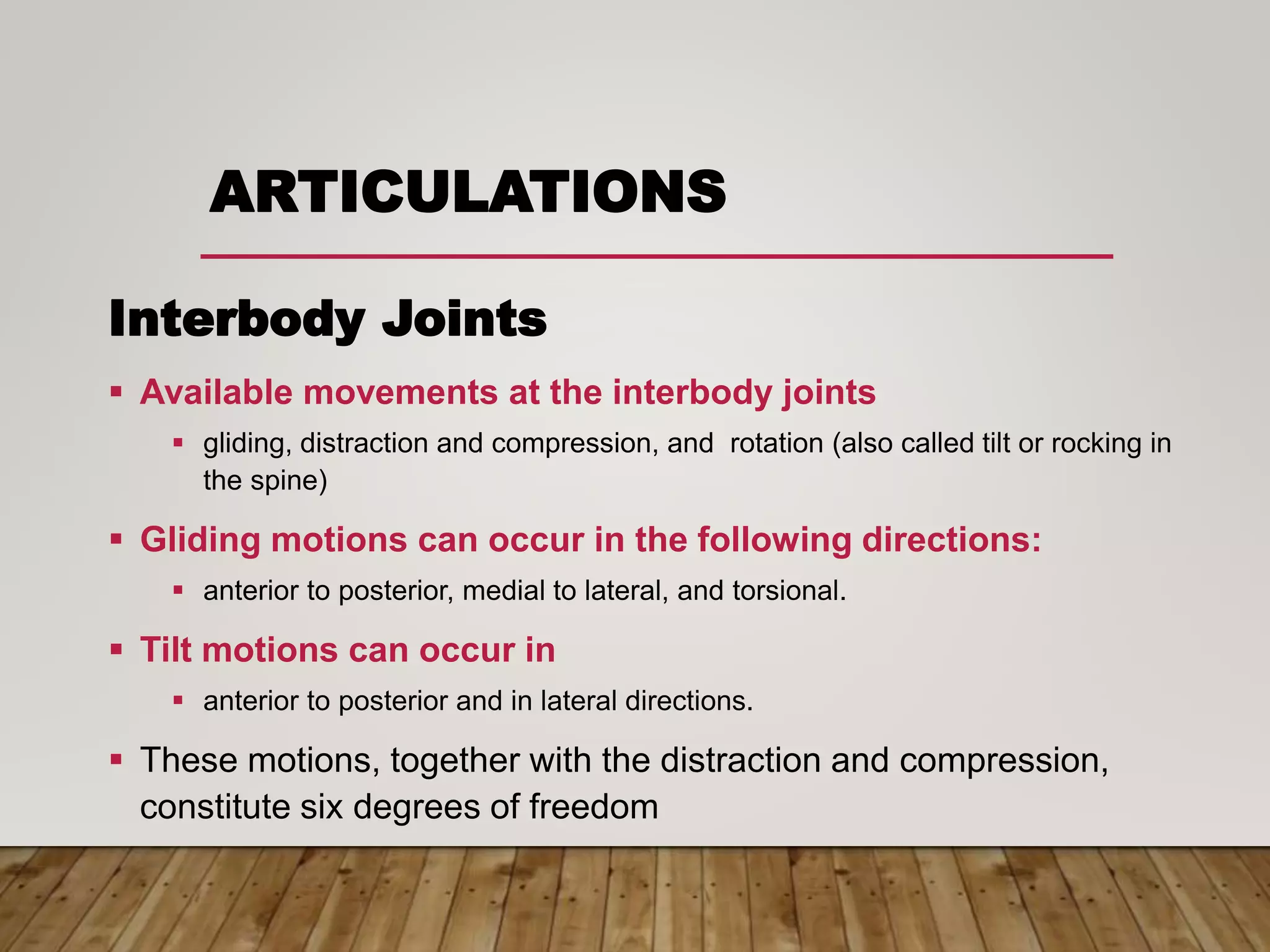 Biomechanics spine | PPTX