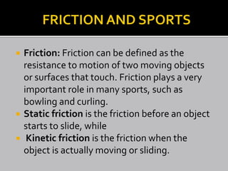 Biomechanics & Sports For Class Xii | PPTX