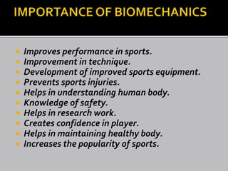 Biomechanics & Sports For Class Xii | PPTX