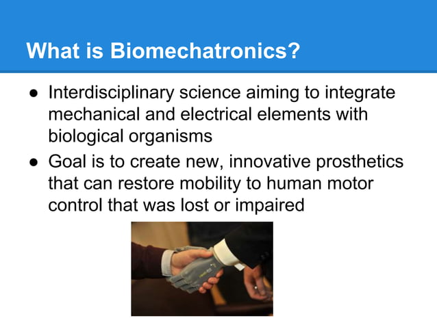 Biomechatronics 103 (1) | PPT