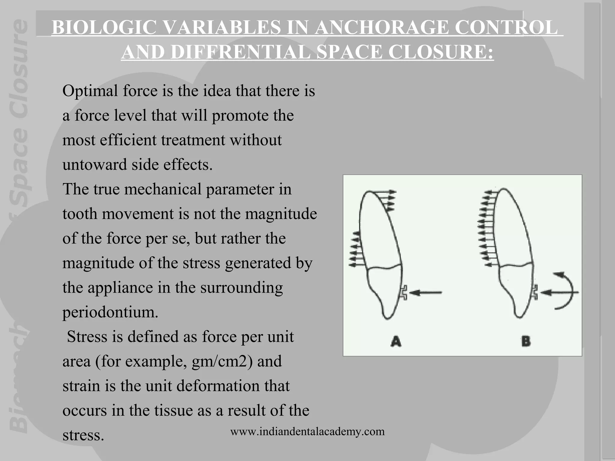 Biomech of space closure | PPT