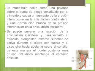 Biomecánica de la articulación temporomandiblular | PPTX
