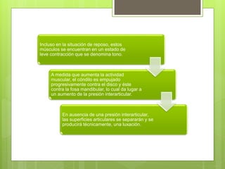 Biomecánica de la articulación temporomandiblular | PPTX