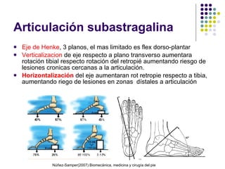 Biomecanica tobillo, pruebas funcionales y ortopedicas | PPT