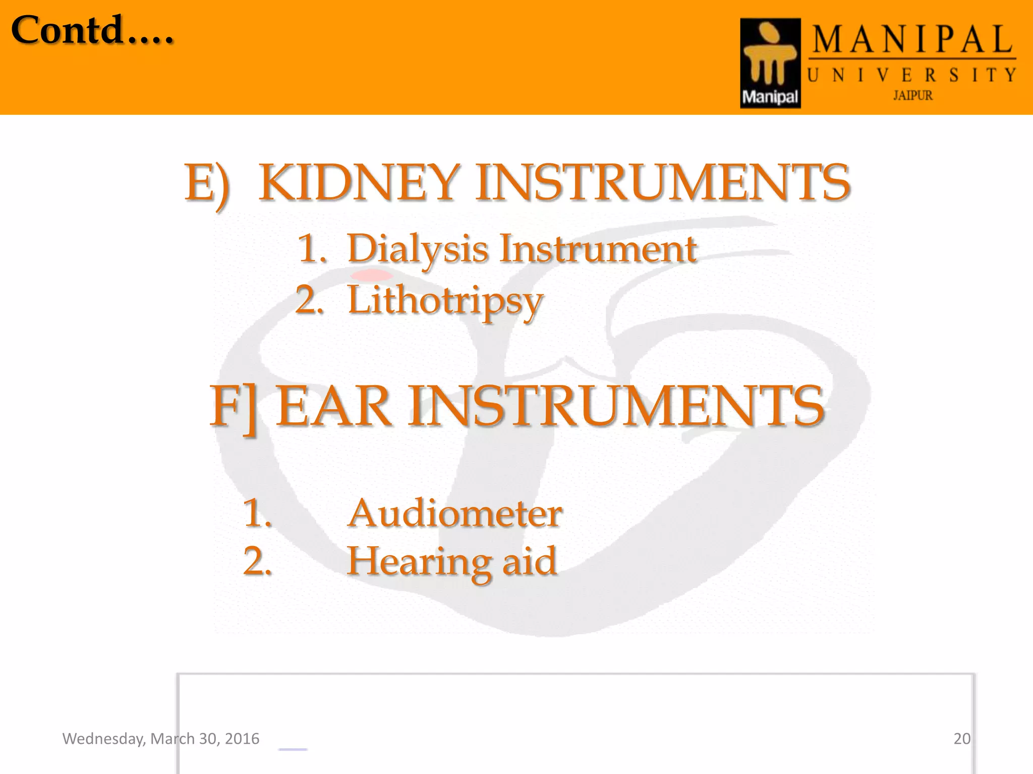 Biomedical Instrumentation | PPTX