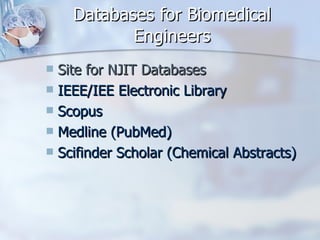 Biomedical Engineering Tutorial Spring 2010 | PPT