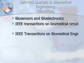 Biomedical engineering-tutorial-spring-2012 | PPT | Publishing Industry | Industries