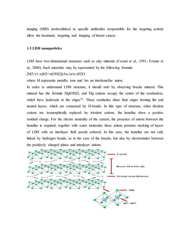 Biomedical applications of layered double hydroxide gold hybrid ...