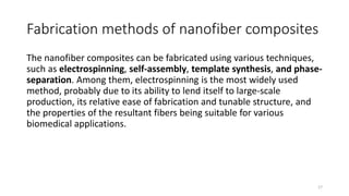 biomedical applications of nanofibres.pptx