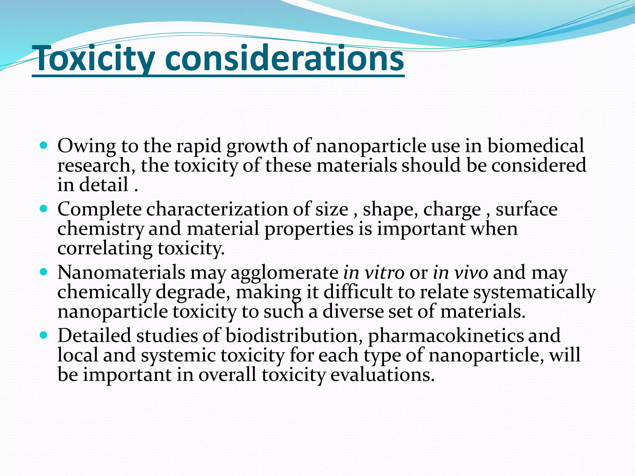 Biomedical applications of nanoparticles | PPTX