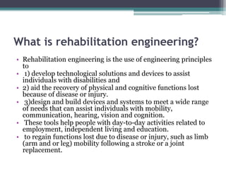 Biomedical engineer | PPTX | Physical Therapy | Wellness