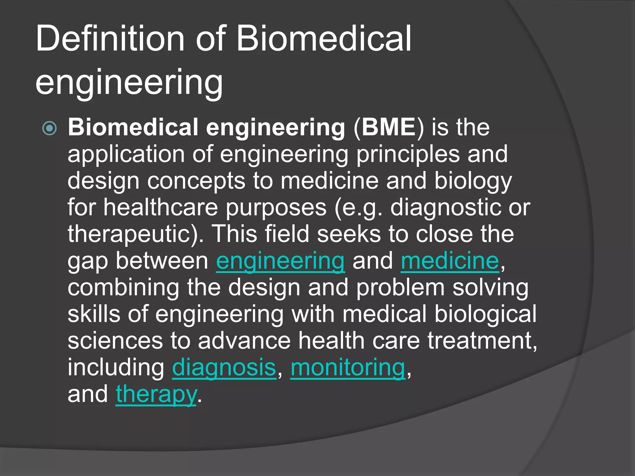 Bio medical engineer | PPTX | Medical Health