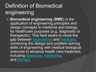Bio medical engineer | PPTX | Medical Health