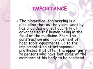 Biomedical engineering | PPT