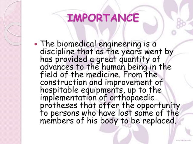 Biomedical engineering | PPT