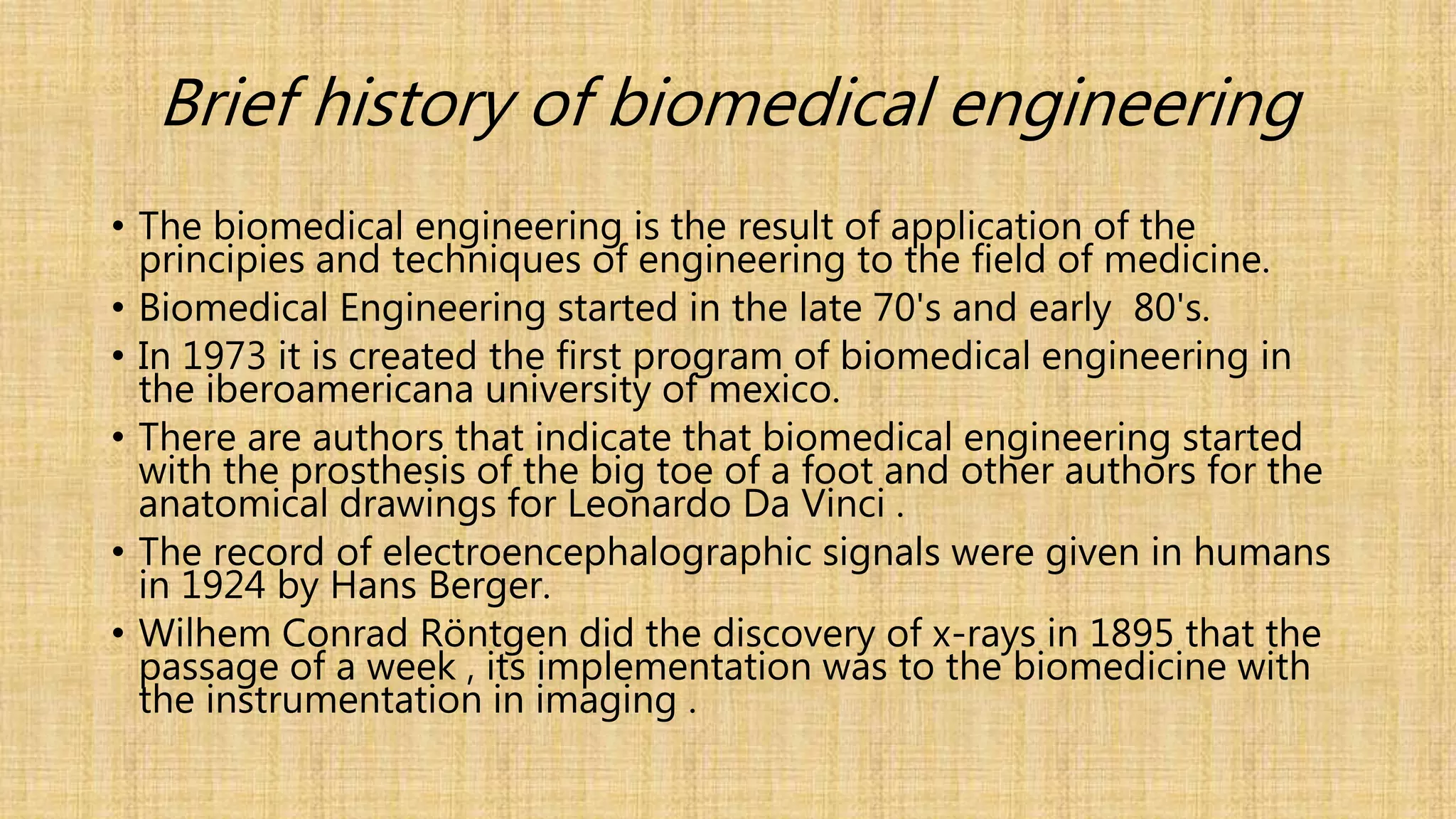Biomedical engineering | PPTX