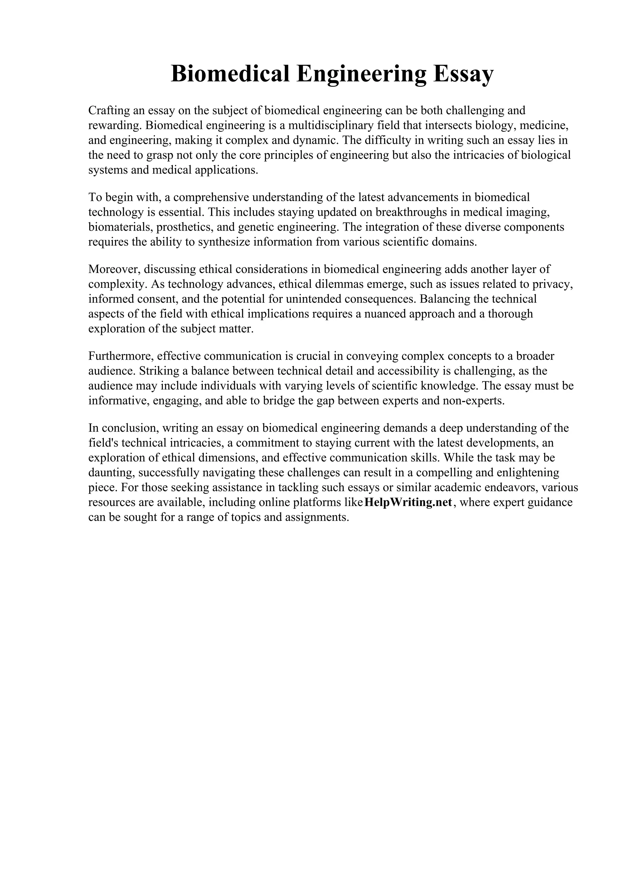 Biomedical Engineering Essay.pdf