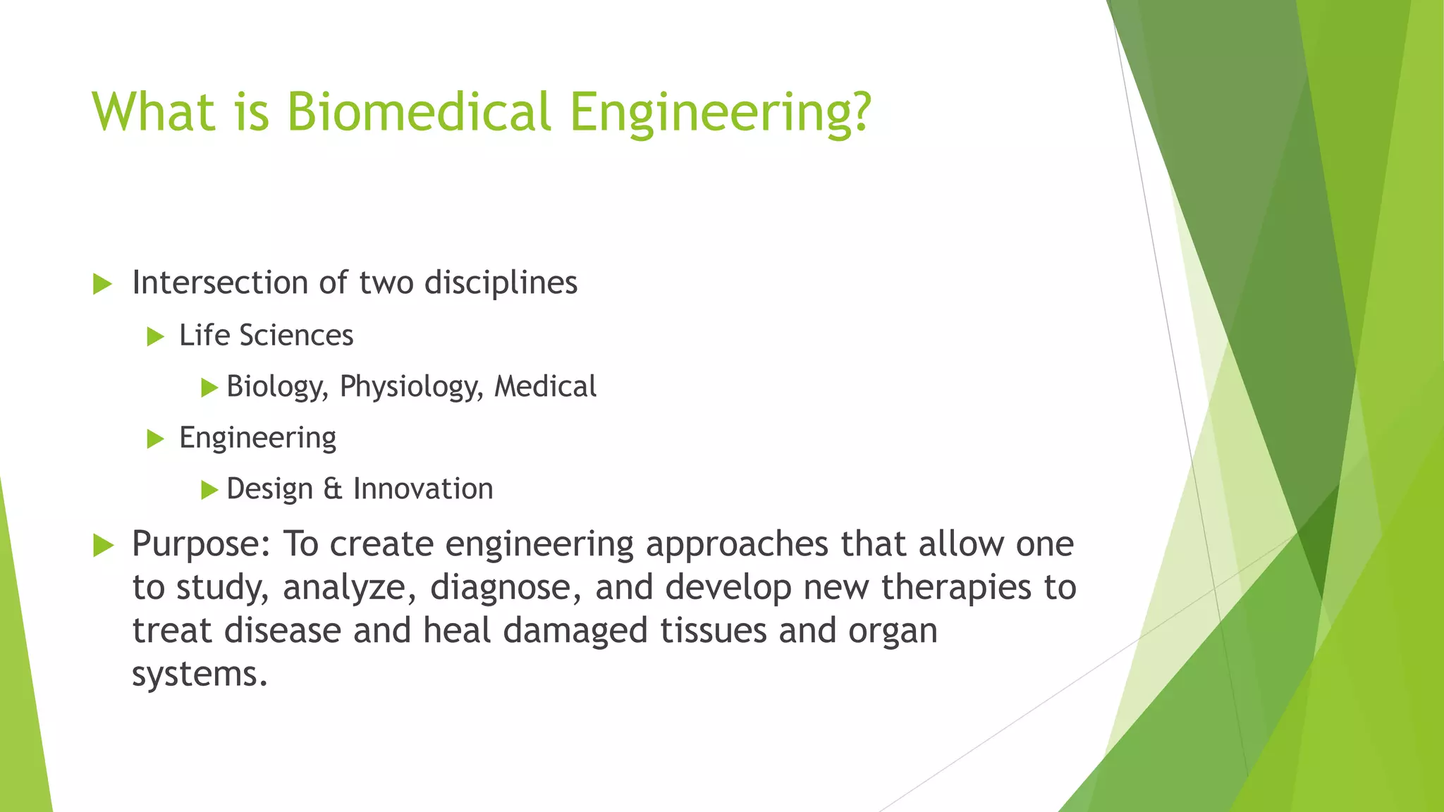 Biomedical engineering presentation | PPTX