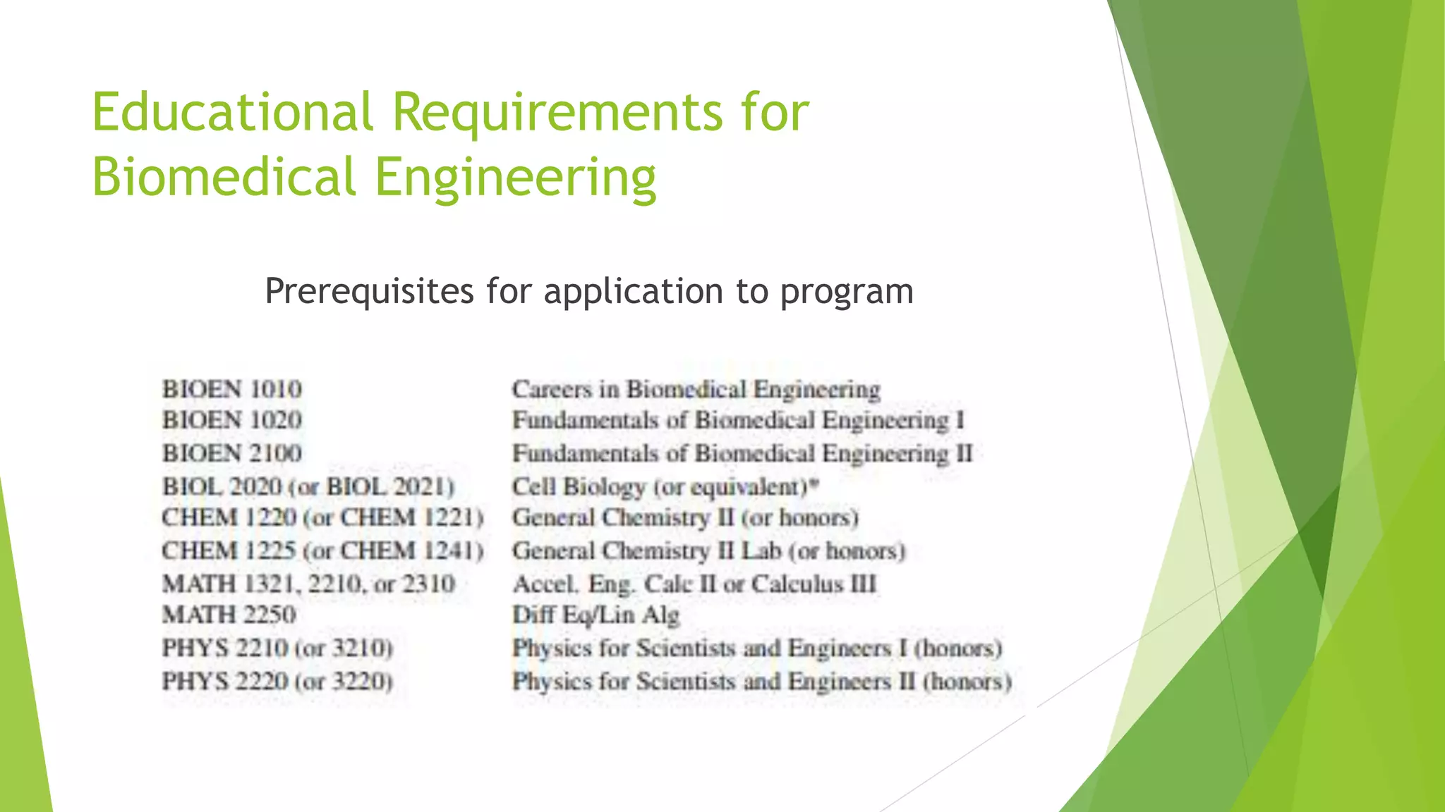 Biomedical engineering presentation | PPTX