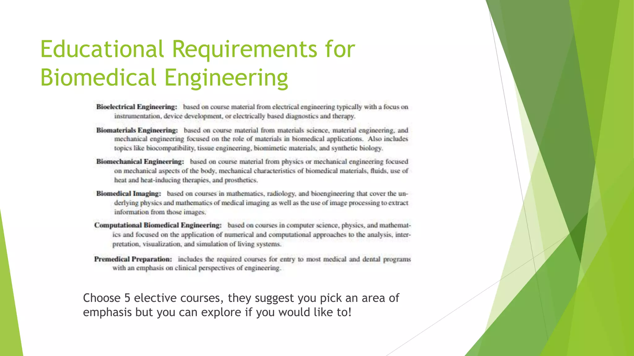 Biomedical engineering presentation | PPTX