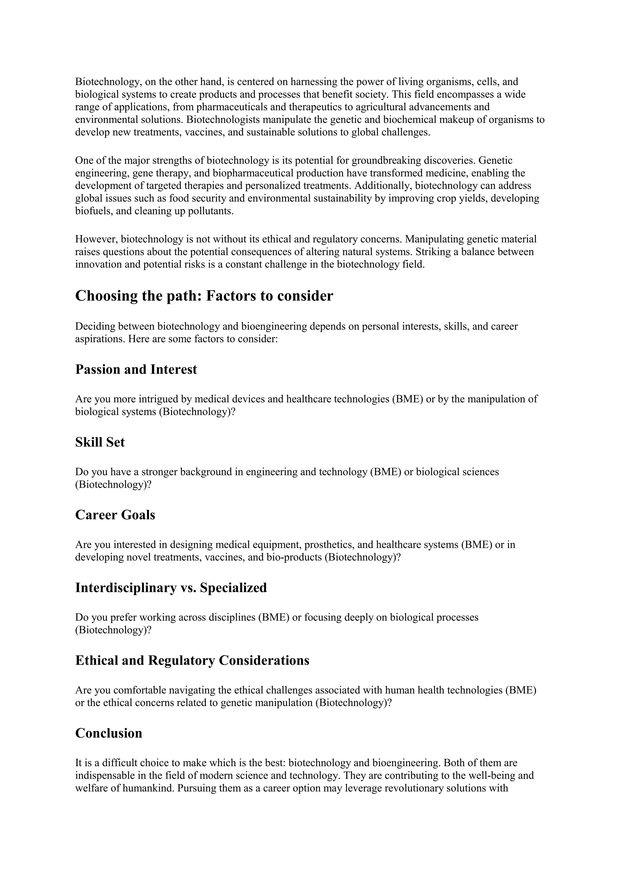 8 Best Differences Between Biotechnology And Bioengineering | Future ...