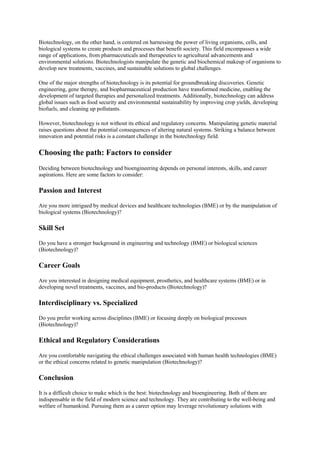 8 Best Differences Between Biotechnology And Bioengineering | Future ...