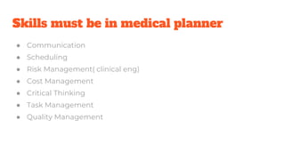 Biomedical engineers as medical planners | PPTX | Civil Engineering ...