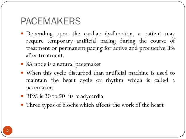 Biomedical equipments- Pacemakers and Defibrillators | PPT