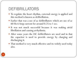 Biomedical equipments- Pacemakers and Defibrillators | PDF