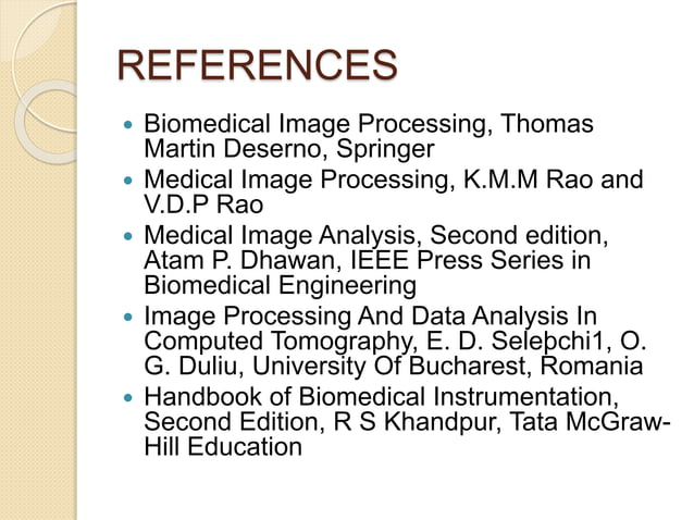 Biomedical image processing ppt | PPTX