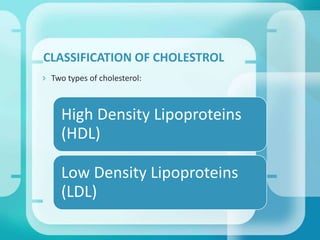 Biomedical importance of cholestrol | PPTX