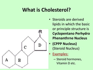 Biomedical importance of lipids lec 2014 | PPT | Chemistry | Science
