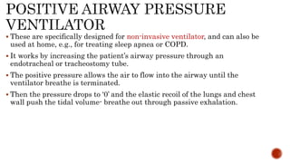 Ventilators - Biomedical Instrumentation | PPTX