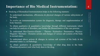 Bio medical instrument – introduction | PDF