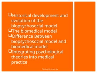 Bio Medical Model, History, Integration.pptx