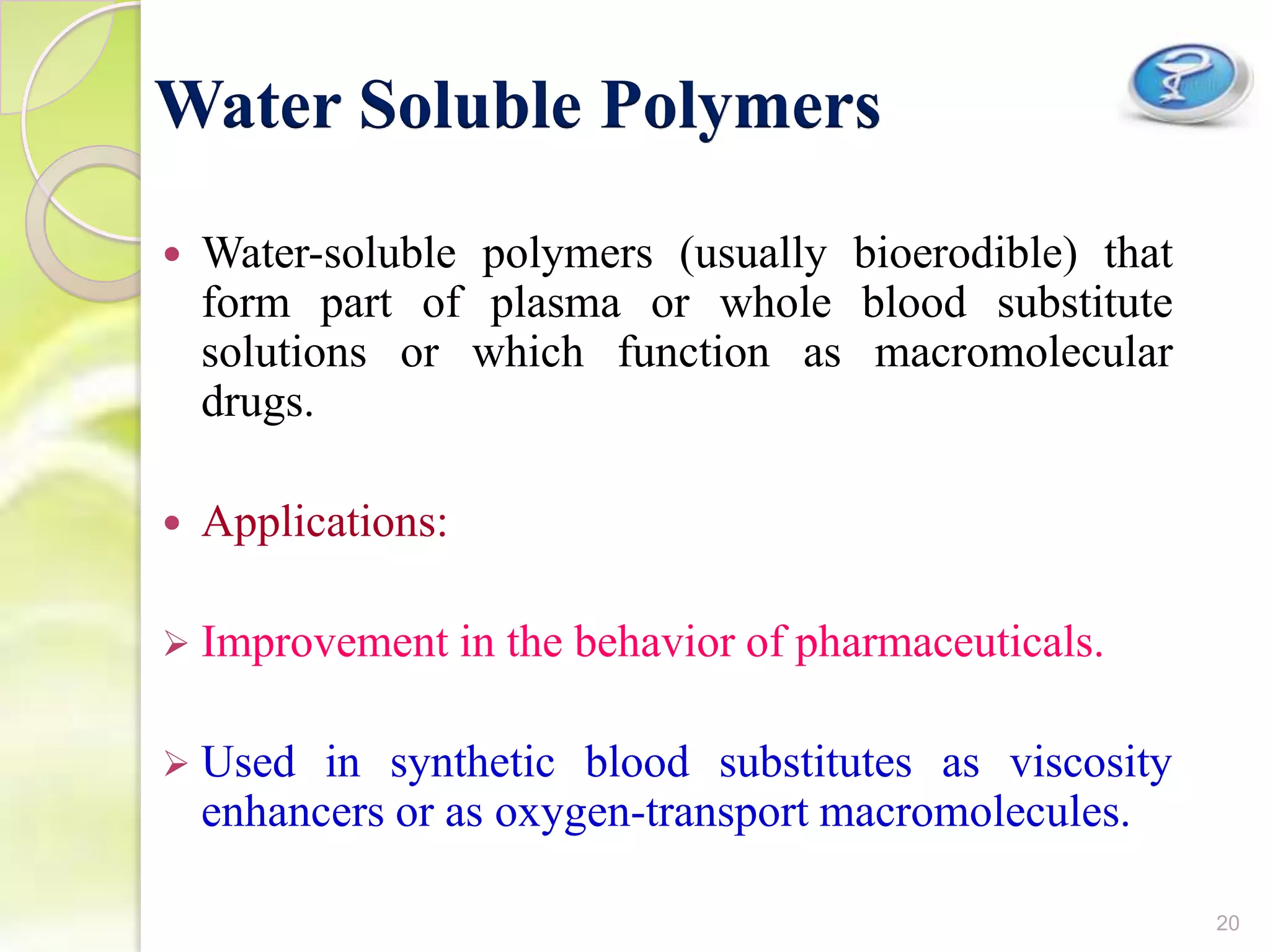 Biomedical polymers | PPTX