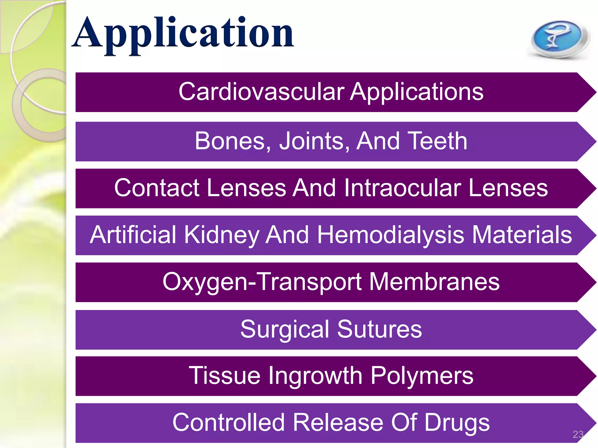 Biomedical polymers | PPTX