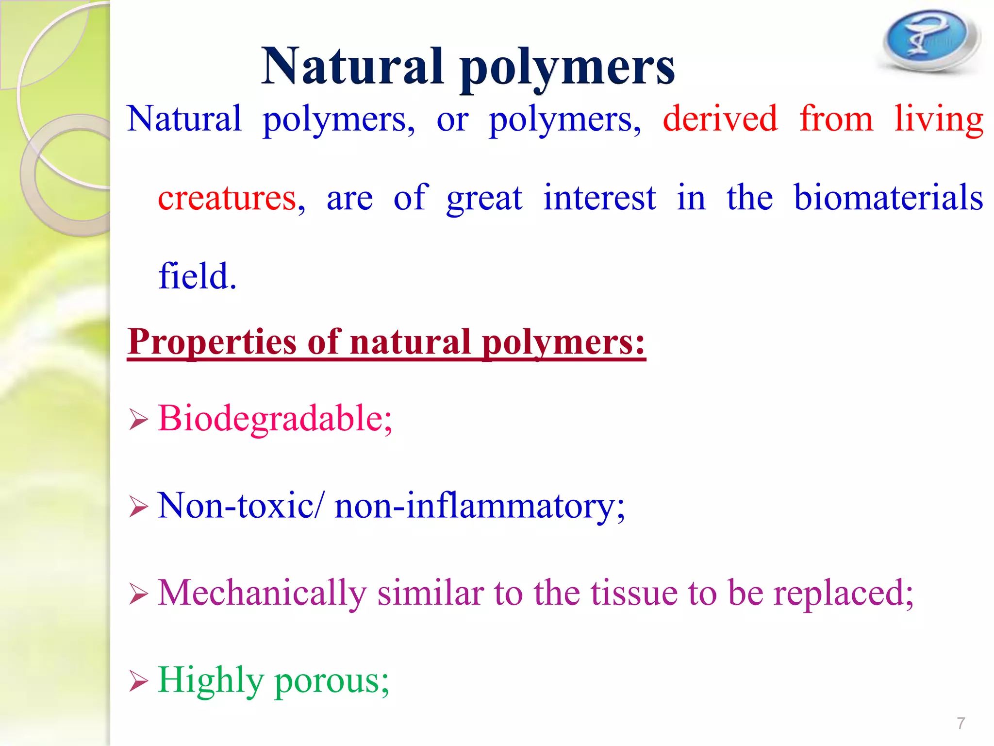 Biomedical polymers | PPTX