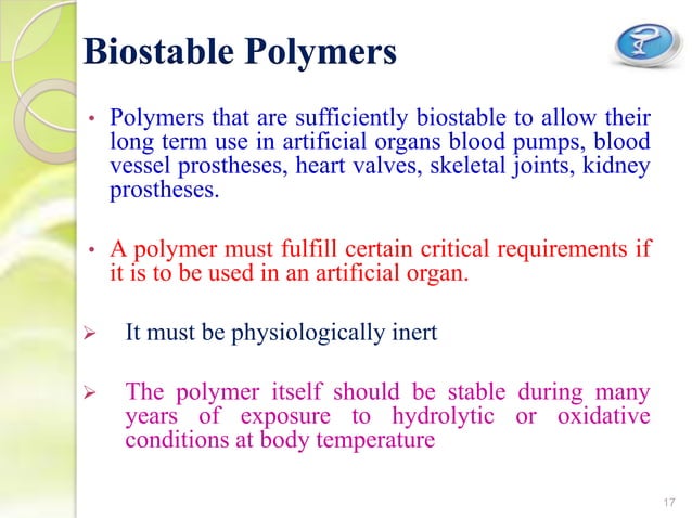 Biomedical polymers | PPTX
