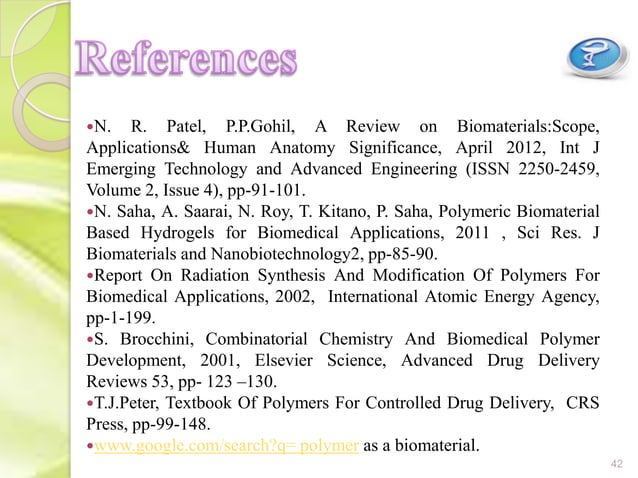 Biomedical polymers | PPTX