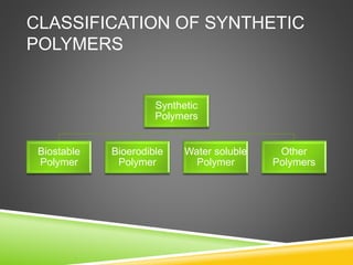 Biomedical polymers | PPTX